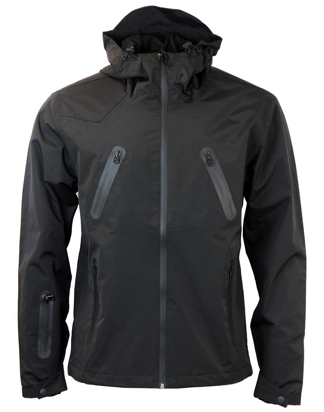 LUKE 1977 Submarine Door Waterproof Technical Jacket in Jet Black