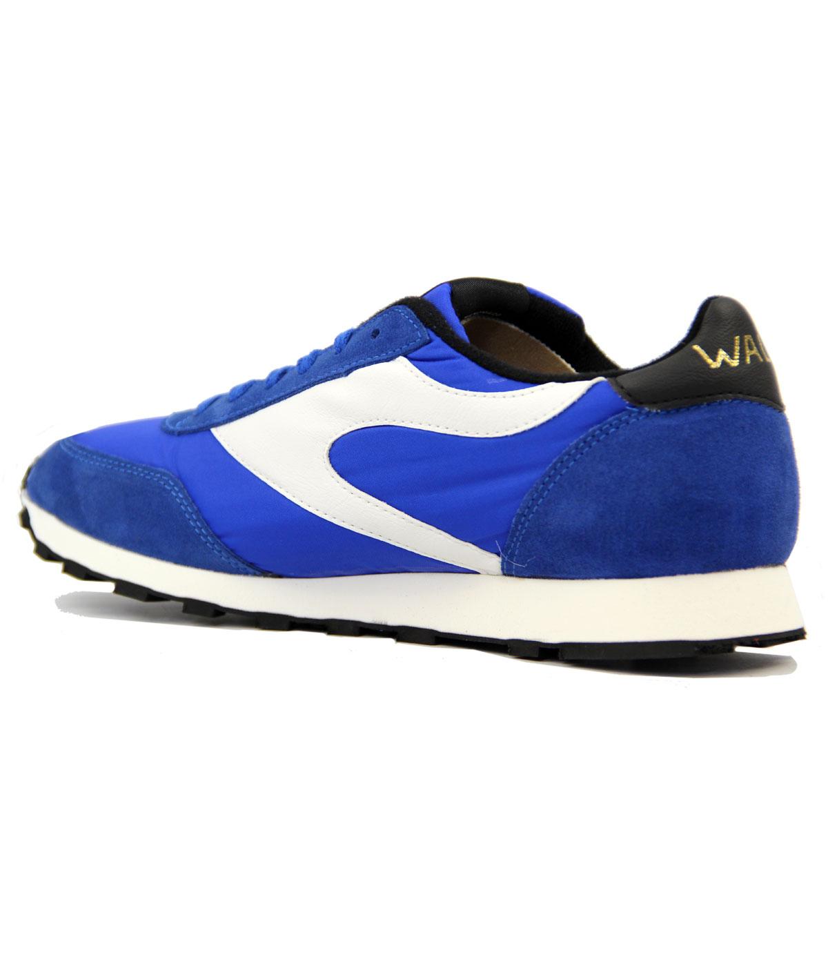 NORMAN WALSH Lostock Retro Indie Made In England Trainers Blue