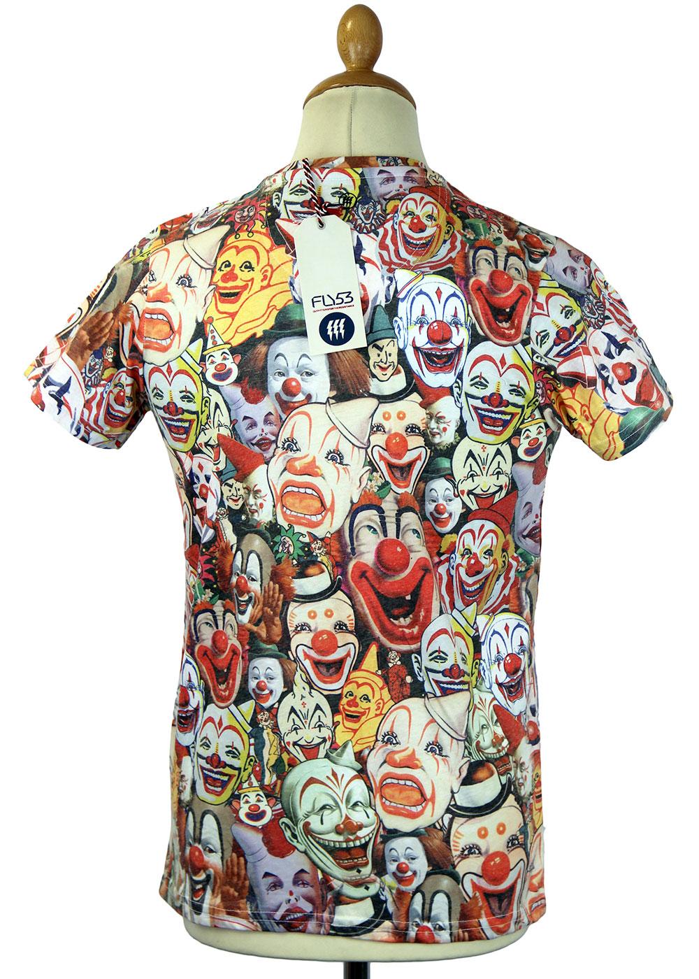 FLY53 Pennywise Retro 70s Indie Clown Sublimation T-Shirt