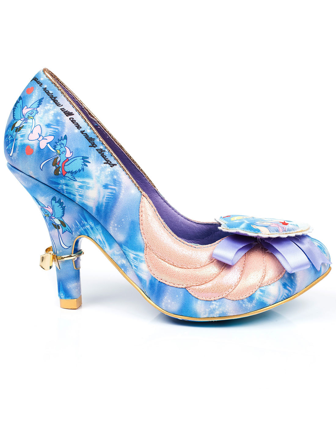 IRREGULAR CHOICE Faith in Dreams Disney Cinderella Shoes in Blue